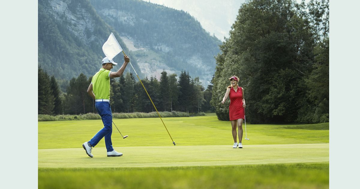 Golfing at the OPEN GOLF in St. Johann in Salzburg